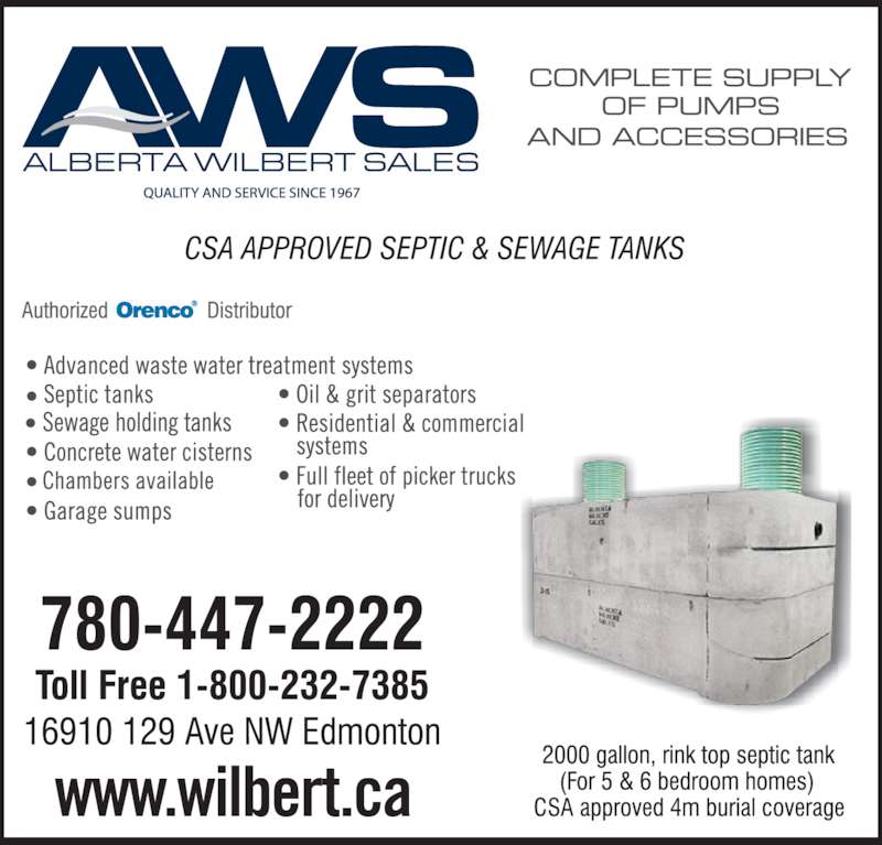 Alberta Wilbert Sales Ltd - Edmonton, AB - 16910 129 Ave NW | Canpages