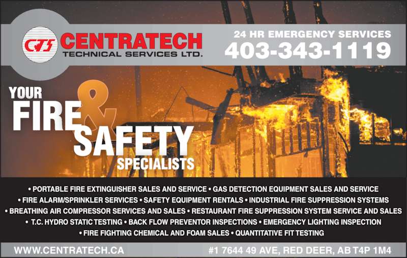 Centratech Technical Services Ltd - Opening Hours - 1-7644 49 Ave, Red Deer, AB
