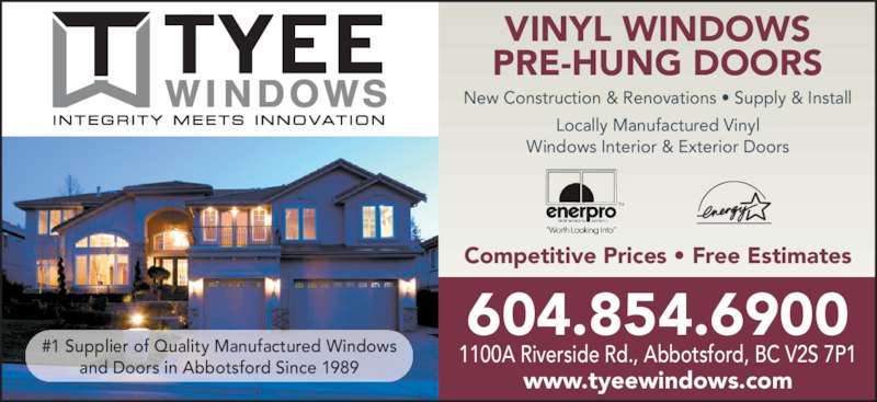 Tyee Mfg - Opening Hours - 1100 Riverside Rd, Abbotsford, BC