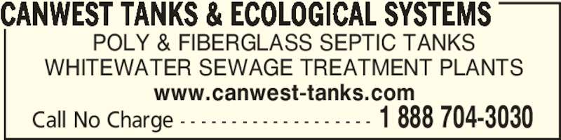 Canwest Tanks & Ecological Systems Ltd - Surrey, BC - 11975 Old Yale Rd ...