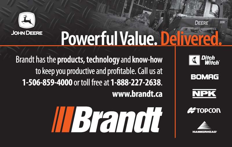 Brandt Tractor Ltd - Opening Hours - 190 Urquhart Ave, Moncton, NB