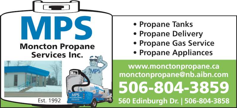 Moncton Propane Services Inc - Opening Hours - 560 Edinburgh Dr ...