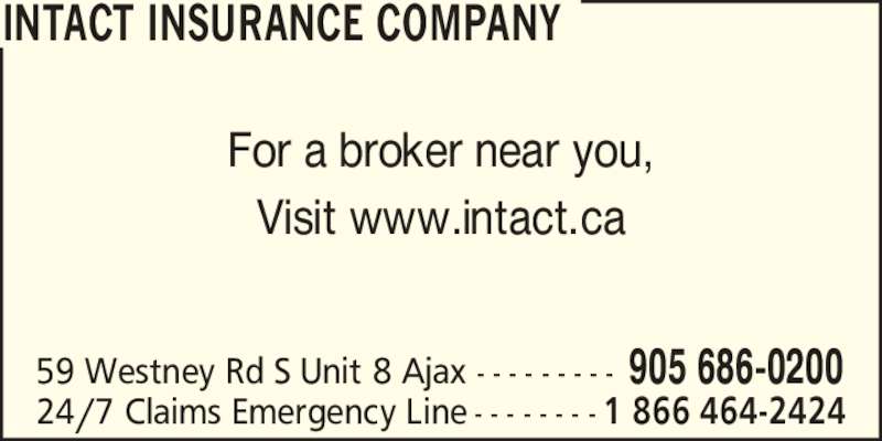 Intact Insurance Company - 8-59 Westney Rd S, Ajax, ON