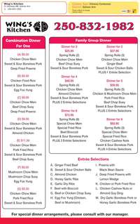 Wing's Kitchen - Salmon Arm, BC - 21 Shuswap St NW | Canpages